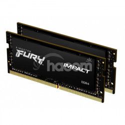 SO-DIMM 32GB DDR4-2666MHz CL15 1Gx8 Kingston FURY Impact, 2x16GB KF426S15IB1K2/32 | E-shop ...
